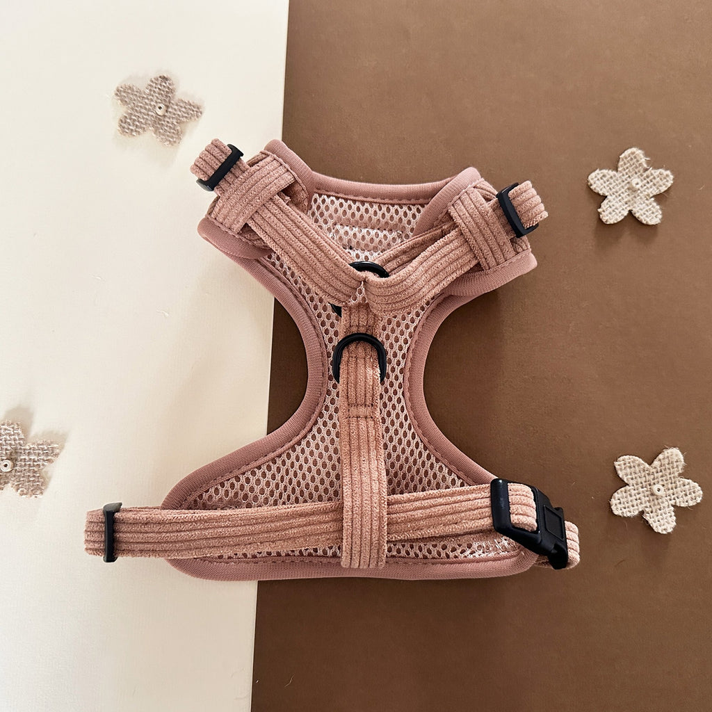 Brown Corduroy Adjustable Harness – PoochyPups - Dog Harnesses & Toys